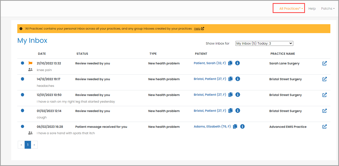 Staff registration and group inboxes – PATCHS Support