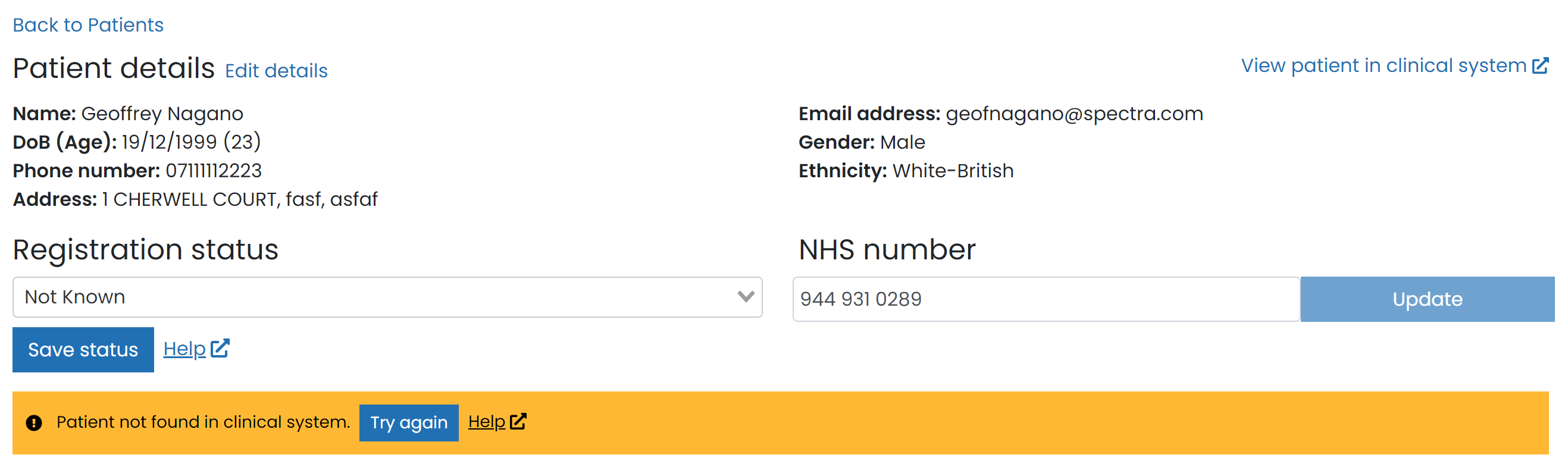Troubleshooting SystmOne – PATCHS Support